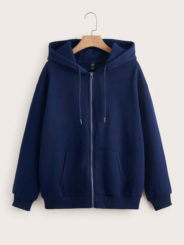 NAVY BLUE ZIPPER HOODIE Shirtistan navy-blue-zipper-hoodie-shirtistan